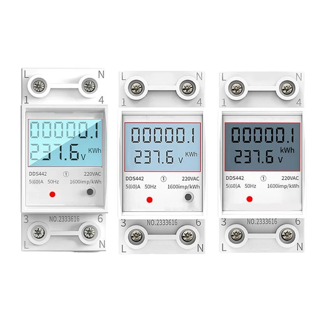 USER FRIENDLY GUIDE Rail Electronic Meter with LCD Display for AC 220V ...