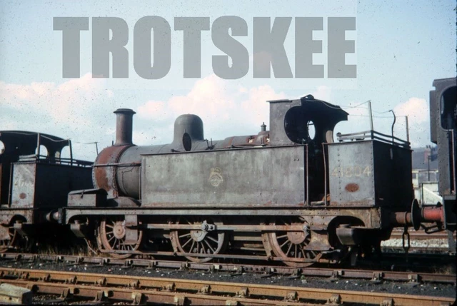 35MM SLIDE BR British Railways Steam Loco 41804 Class 1377 Rotherham ...