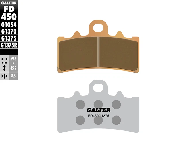 FANTIC CABALLERO PLAT Piste 2018-2024 Galfer Plaquettes de Frein Avant ...
