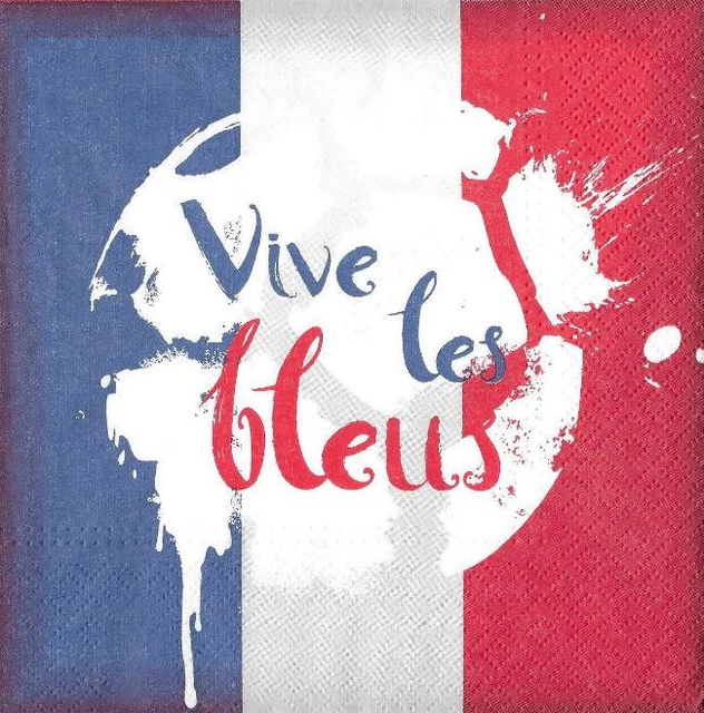 SERVIETTES PAPIER VIVE les bleus Decoupage lot de 5 pièces Dècoration ...