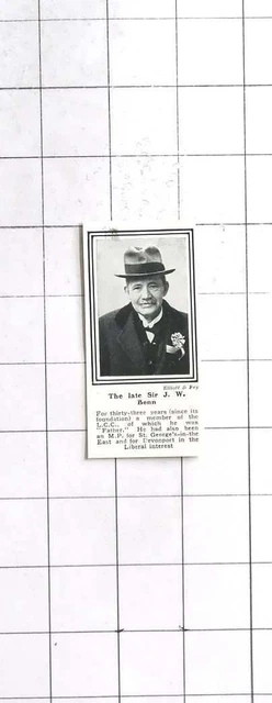 SIR J W Benn 1922, 33 ans d'un membre du Lcc, décès signalé EUR 7,13 ...