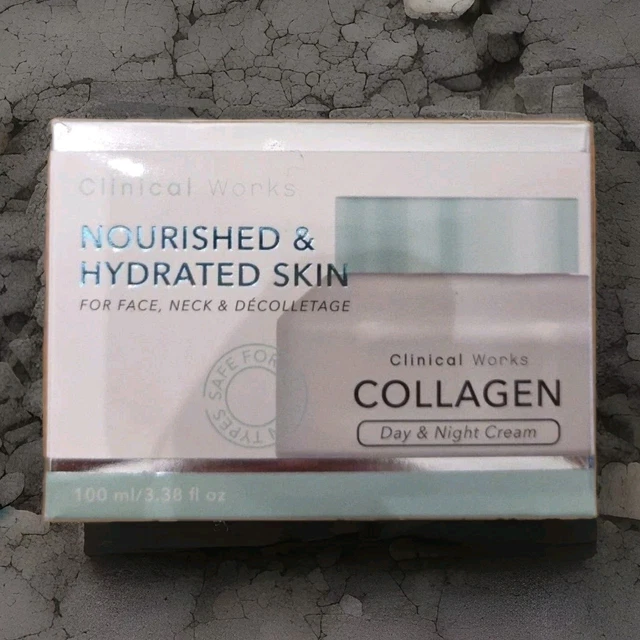 CLINICAL WORKS NOURISHED & Hydrated Skin , Collagen Day & Night Cream ...