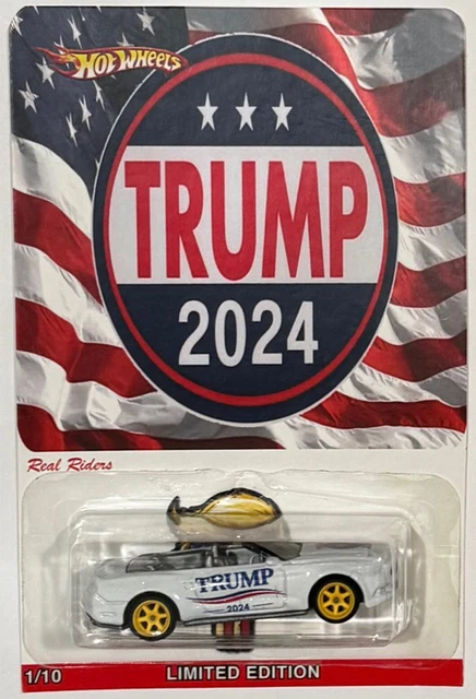 '15 FORD MUSTANG GT Convertible CustomHot Wheels Donald Trump MAGA w ...
