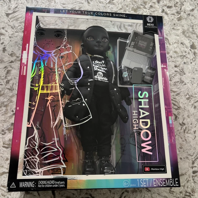 RAINBOW HIGH SHADOW High Rexx McQueen Fashion Doll & Accessories New ...