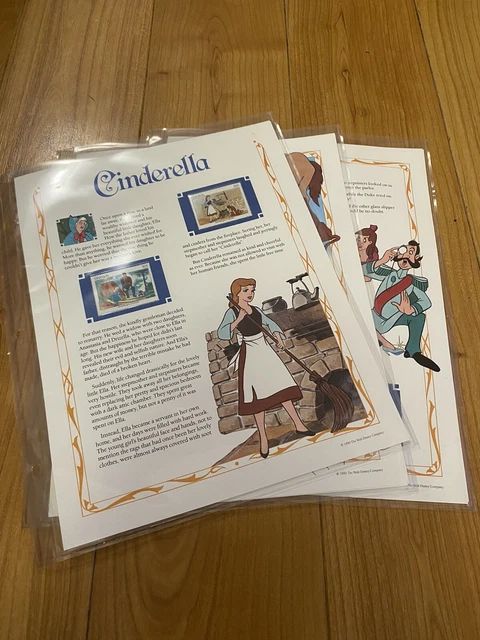 CINDERELLA WALT DISNEY Collector Postal Stamp Story Panels. £11.00 ...
