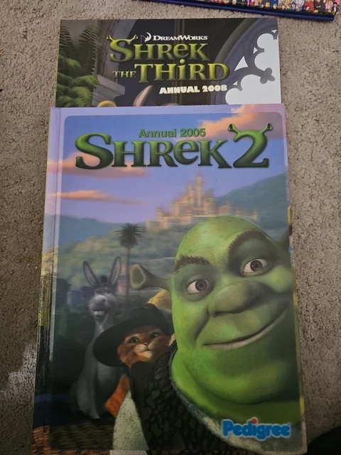 SHREK ANNUAL 2008 Dreamworks Hardback Book and Shrek 2 2005 £1.70 ...