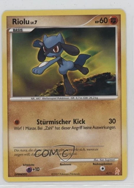 RIOLU (LUCARIO DECK) German Pokémon Trainer Kit Manaphy & #6 2007 £2.53 ...