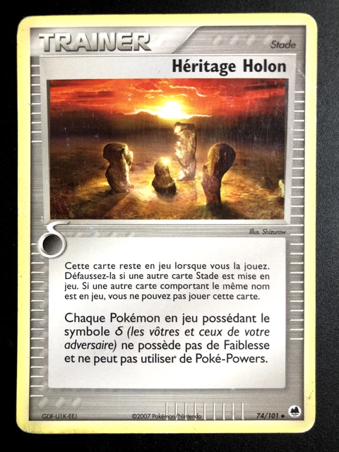 CARTE POKÉMON HÉRITAGE Holon 74/101 EX Île des Dragons FR (port groupé ...