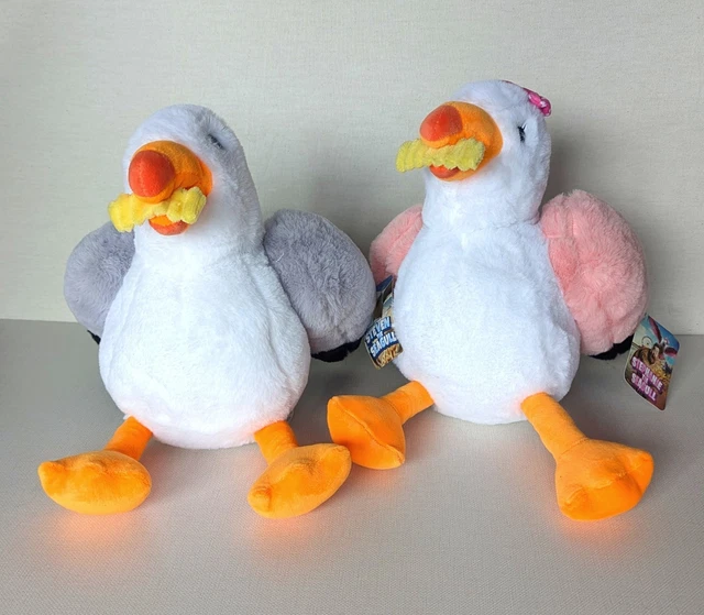 STEPHANIE & STEVEN The Seagulls Pair Of Plush Soft Toys Whitehouse ...