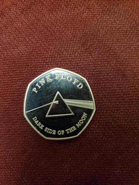 RARE PINK FLOYD Dark Side Of The Moon 50p coin £25.00 - PicClick UK