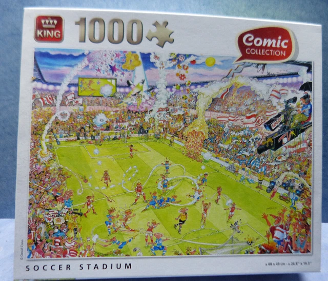23550. COMIC COLLECTION Puzzle Soccer Stadium Fussballstadion 1000 ...