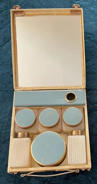 1950’S 60S SIRRAM Travel Beauty Vanity Case Make Up Box Ladies Vintage ...