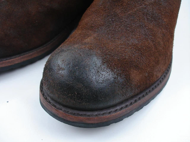 FRYE MEN'S SZ 9 M Seth Brown Suede Leather Ankle Chelsea Boots USA Made ...