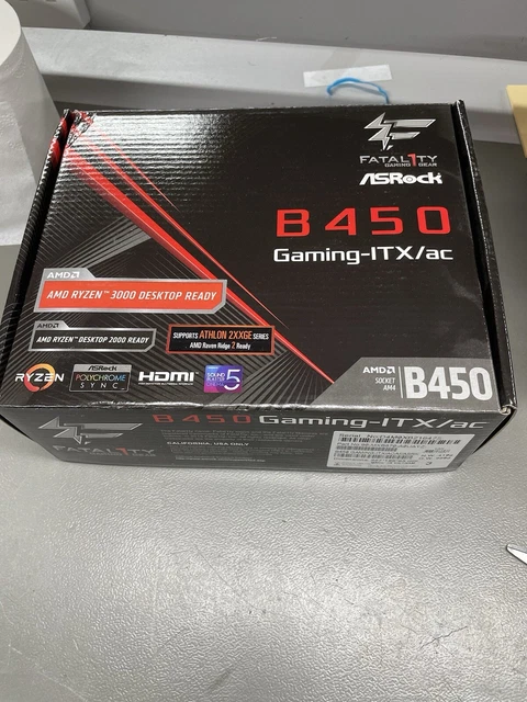 ASROCK B450 GAMING ITX/ac Motherboard £20.00 - PicClick UK