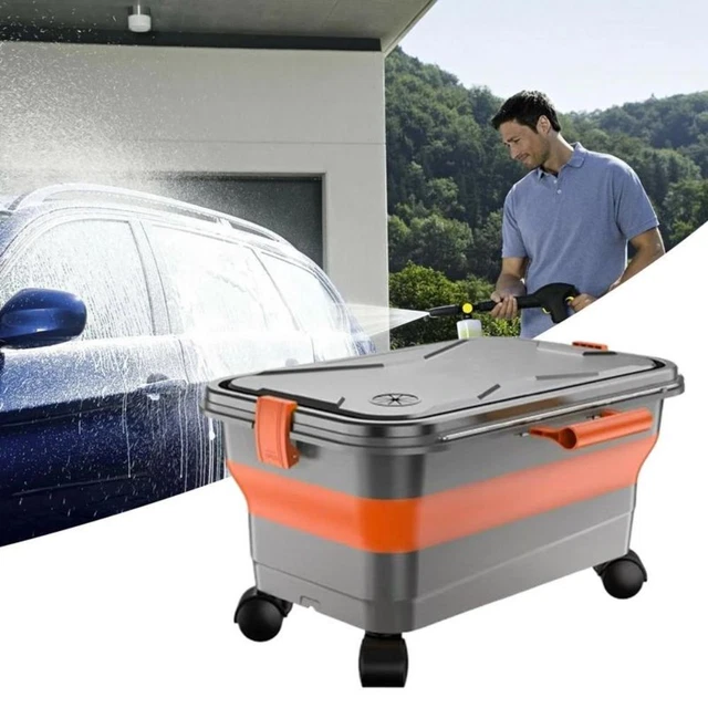 FOLDING DESIGN CAR Wash Water Tank 22L Capacity Car Wash Bucket ...
