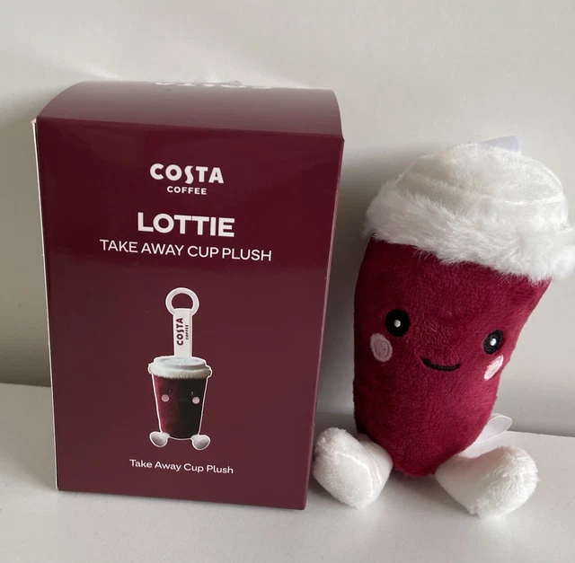 COSTA COFFEE LOTTIE The Latte Plush Toy Collectable Keychain New with ...