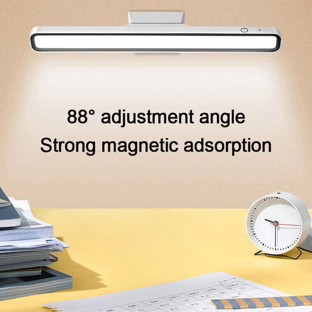 LED MAGNETIC UNDER Cabinet Light Bar Touch Dimmable Closet Lamp Remote ...