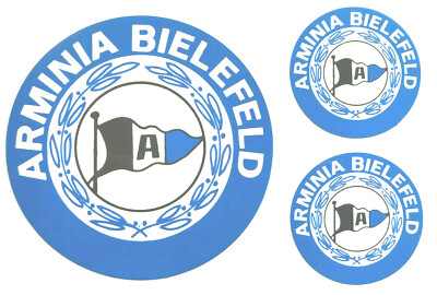 DSC ARMINIA BIELEFELD Aufkleber Sticker Set - 3 Logos Fussball #1202 ...