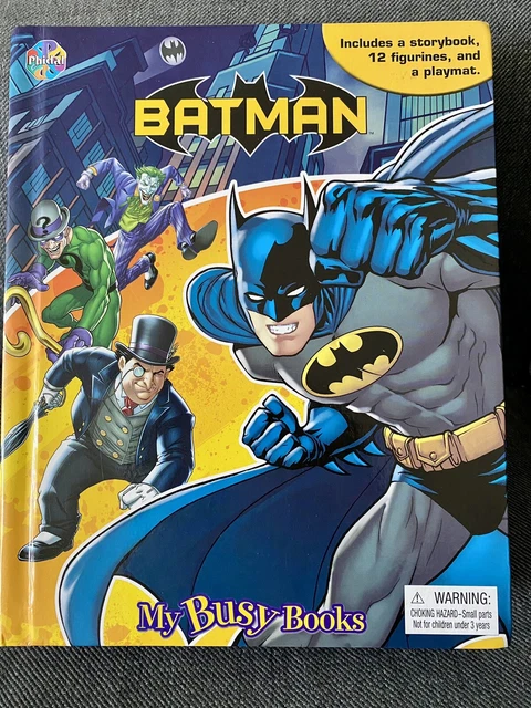 DC BATMAN MY Busy Books Complete With 12 Figures & Play Mat - Good £10. ...
