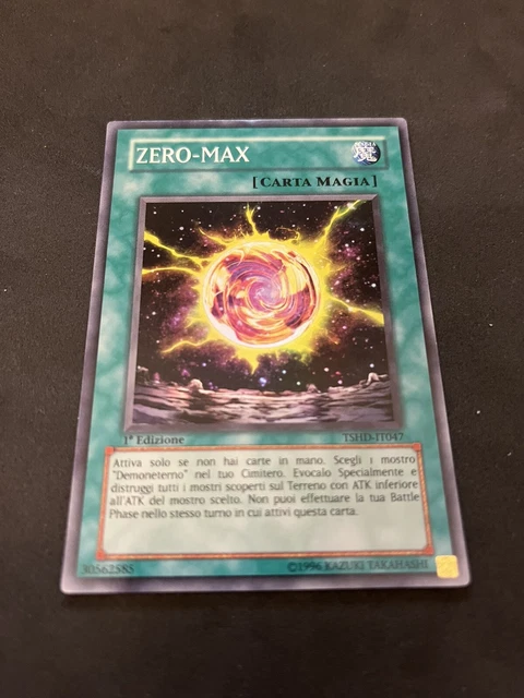 YU GI OH Carta Zero Max Super Rara 1Edz Tshd-It047 Zero-Max Deck Collezione Old EUR 14,90 ...