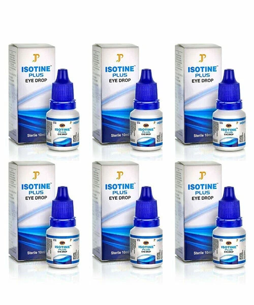 ISOTINE PLUS 100% Ayurvedic Eye Drop 10ml X 6, No Side Effects Eye Care ...