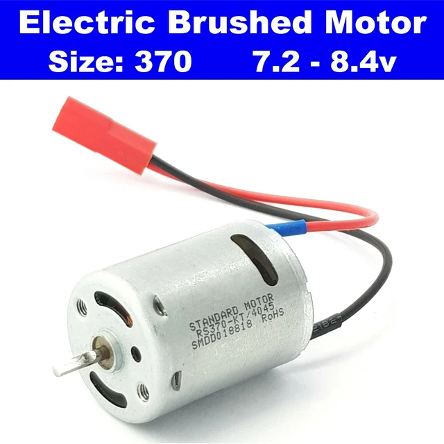 370 BRUSHED DC Electric Motor 8.4V JST Connector RC Model Car Boat ...