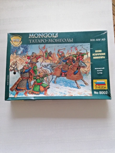 !!.RARITÄT..!! ZVEZDA 8003 Mongolen Infanterie und Kavallerie-Szenerie ...