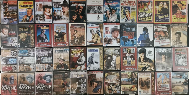 JOHN WAYNE COMPLETE movie 44 dvd MEGA collection job lot BUNDLE joblot ...