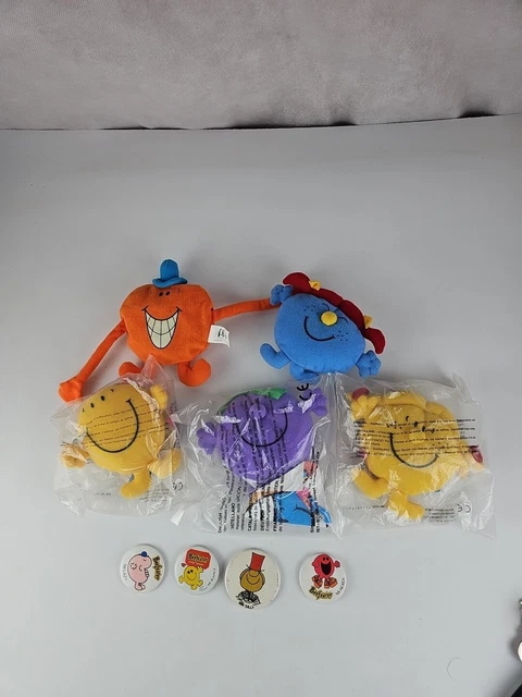 MCDONALDS HAPPY MEAL Toy Mr Men Mr Strong Little Miss Plush Soft Toy ...