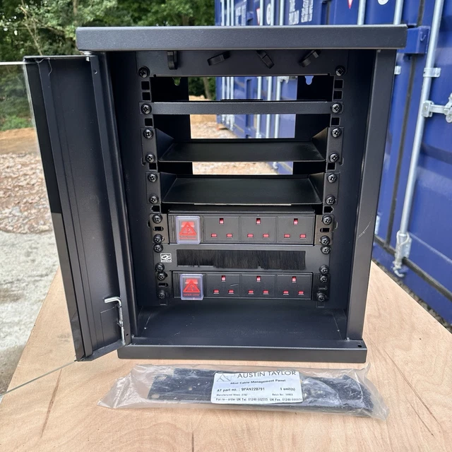 8U WALL DATA Rack SOHO cabinet 10" Rack, data rack comms rack with ...