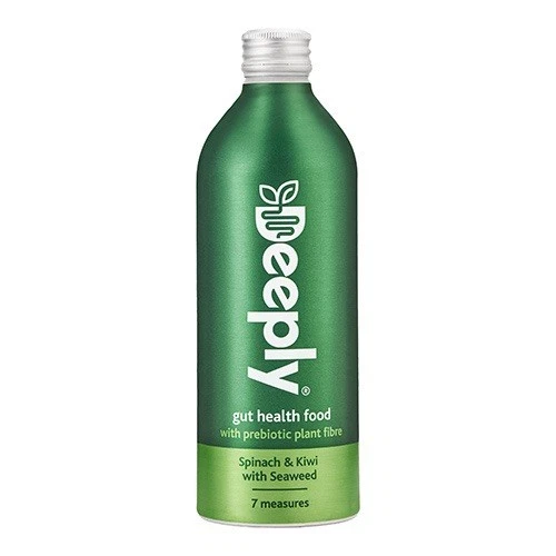 DEEPLY SPINACH & Kiwi With Seaweed Gut Health Food 455ml Bottle BBE 16 ...