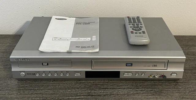 SAMSUNG DVD-V4600A VCR VHS DVD Player Combo 4-Head Hi-Fi VHS WORKS-DVD ...