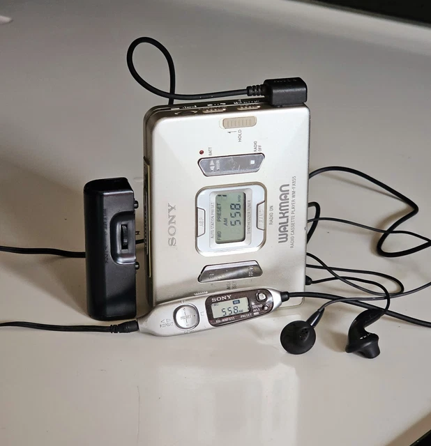SUPER RARE SONY Walkman WM-FX855 Radio Cassette Player Dual LCD Remote ...