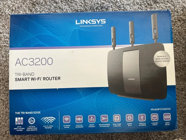 LINKSYS AC3200 EA9200 Tri-Band Smart Wi-Fi Router $10.00 - PicClick