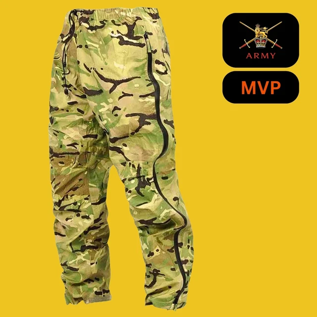 BRITISH ARMY LIGHTWEIGHT Waterproof MVP MTP Over Trousers - Goretex ...
