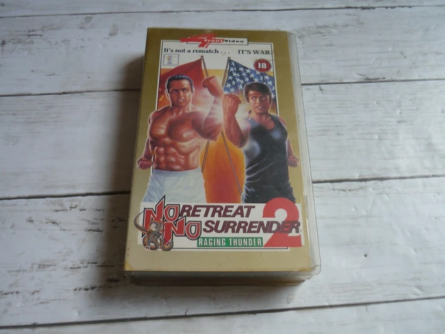 VHS SMALL BOX 4front video no retreat no surrender 2 raging thunder £11 ...