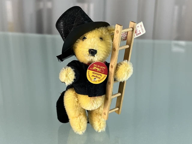 STEIFF ANIMAL 030796 Chimney Sweep Teddy 10 Cm. Top Conditino £99.96 ...