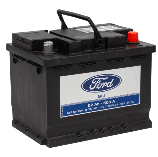 NEW FORD FIESTA Mk7 Battery 500 Amp 52Ah With Acid 2033185 H1Bt-10655 ...