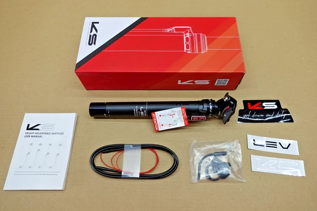 KS LEV DROPPER Seatpost 31.6mm X 150mm Drop External Incl. Remote Boxed ...