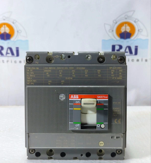 ABB TMAX XT2N160 100A DISJONCTEUR 4PÔLES MCCB 36kA à 440V LIVRAISON GRATUITE EUR 156,34 ...