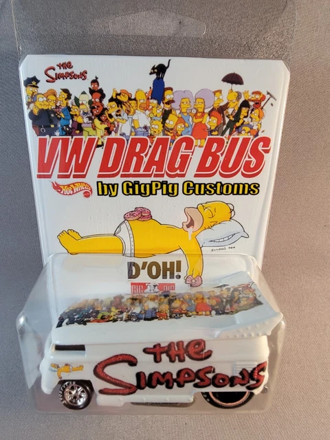 GIGPIG CUSTOMS HOT Wheels The Simpsons VW Drag Bus Custom Volkswagen ...