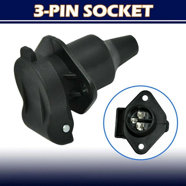 TRAILER TRACTOR PLUG socket 3Pin 12V 24V Agricultural Machinery Forest ...