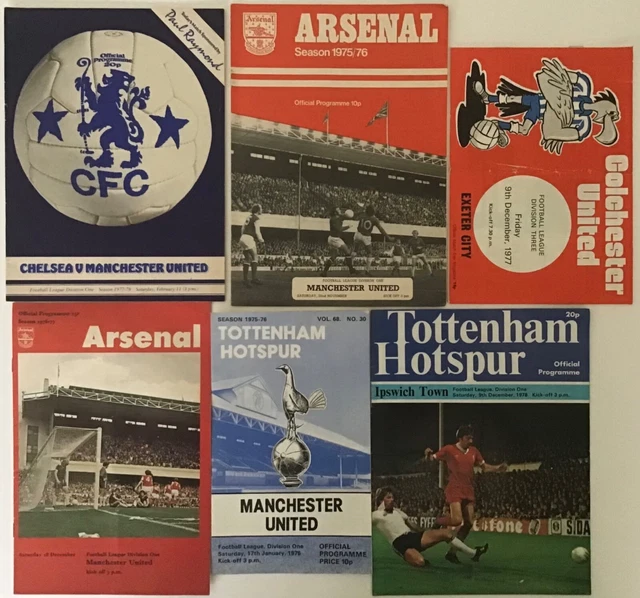 MANCHESTER UNITED AWAY Football Programmes £1.99 - PicClick UK