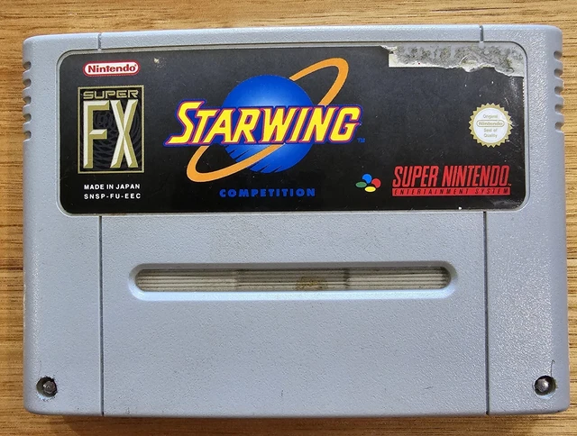RARE STARWING COMPETITION cartridge Super Nintendo SNES PAL -TESTED ...