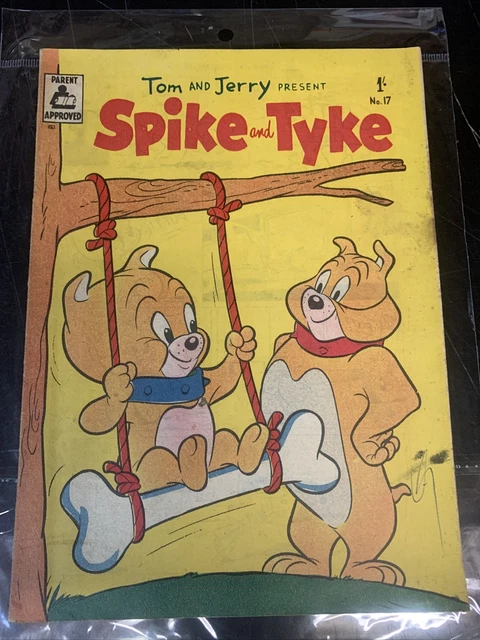 VINTAGE RARE COMIC Cartoon Tom And Jerry Spike And Tyke No 17 Comics $9 ...
