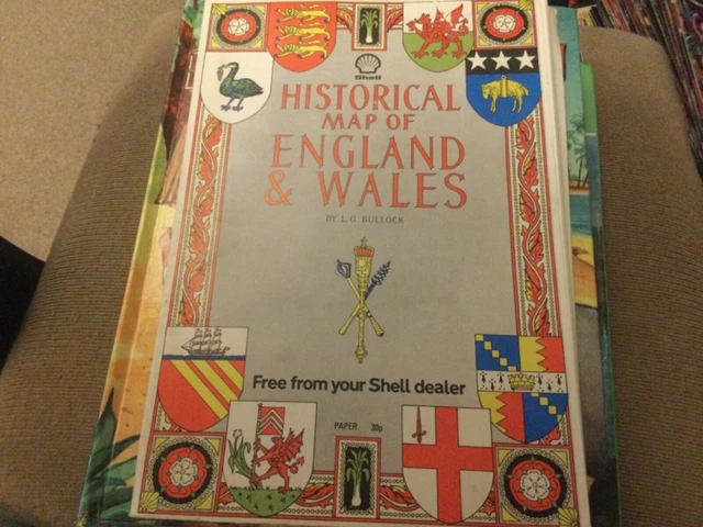 SHELL HISTORICAL MAP Of England & Wales £0.99 - PicClick UK