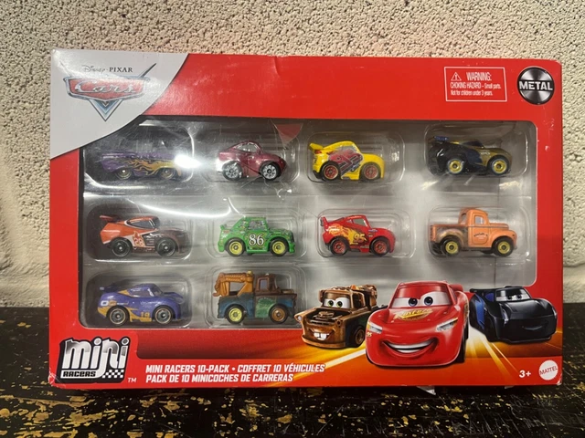 DISNEY PIXAR CARS Metal Mini Racers 10-Pack Gold Jackson Storm OPEN ...