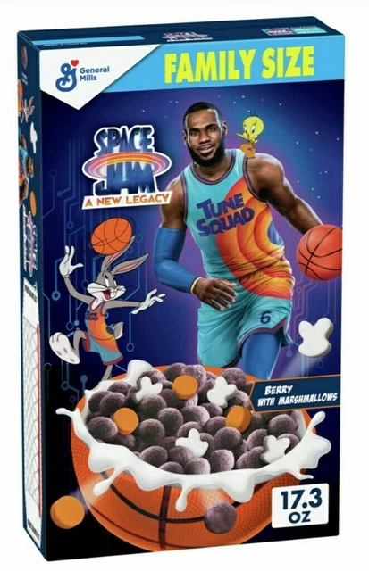 GENERAL MILLS SPACE Jam A New Legacy Family Size Cereal 17.3 oz Lebron ...
