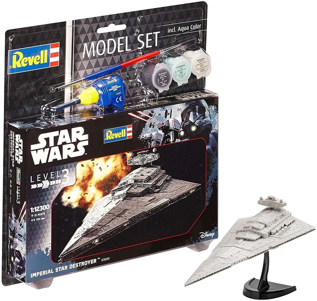 REVELL, MODEL SET Imperial Star Destroyer STAR WARS avec peinture à ...