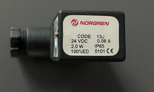 1PC NORGREN CODE 13J 24VDC 0.08A solenoid valve coil £29.99 - PicClick UK